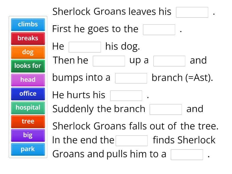 Sherlock Groans - Complete the sentence