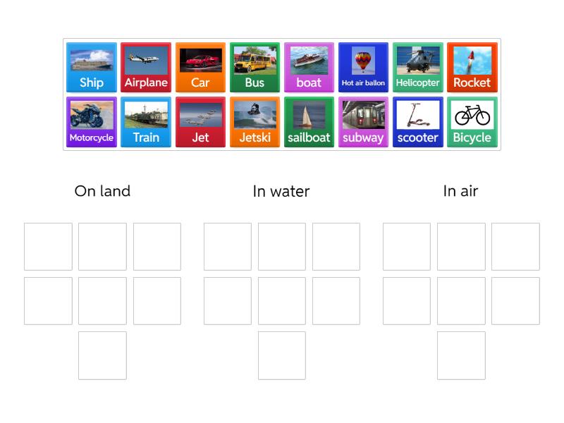 Transportation - Group sort