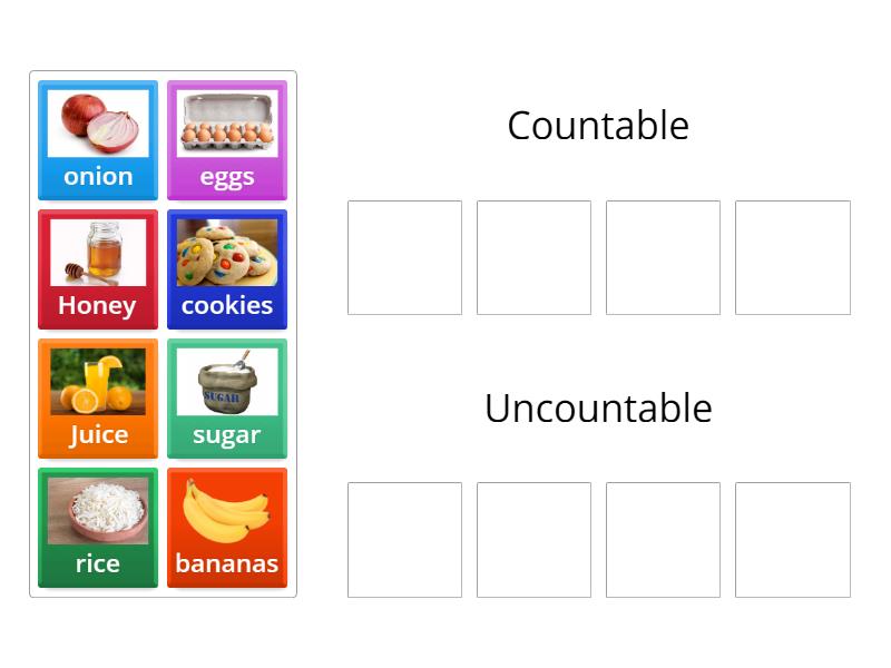 Countable-Uncountable Nouns - Group sort