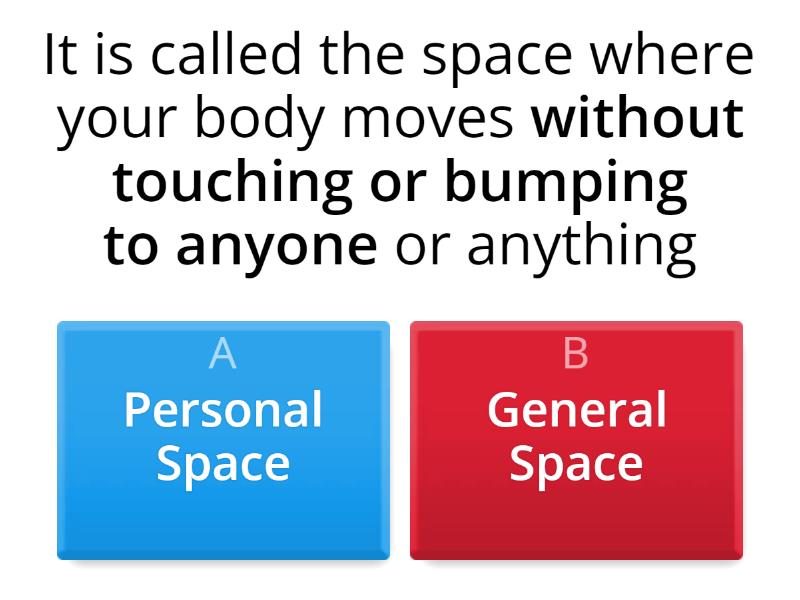 Lesson 2 PE: Space Awareness (Levels, Directions, Pathway) - Quiz
