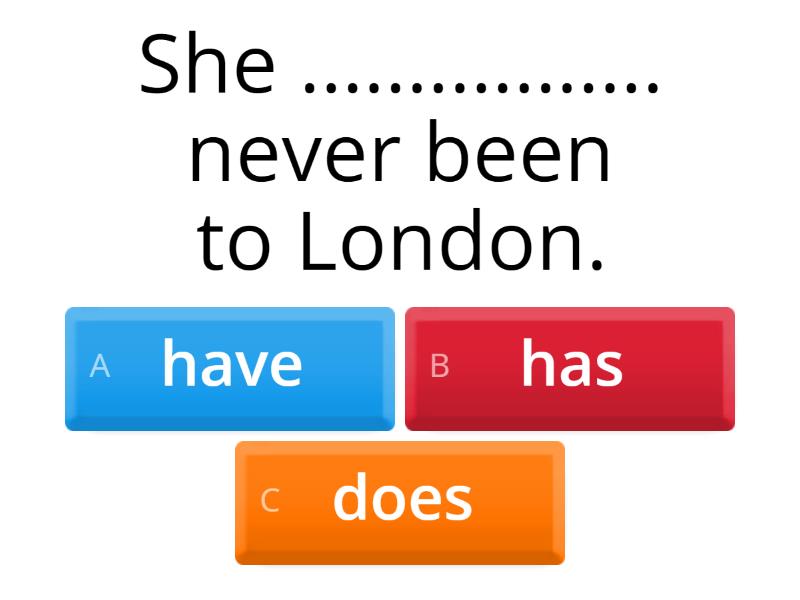 Present perfect - Quiz