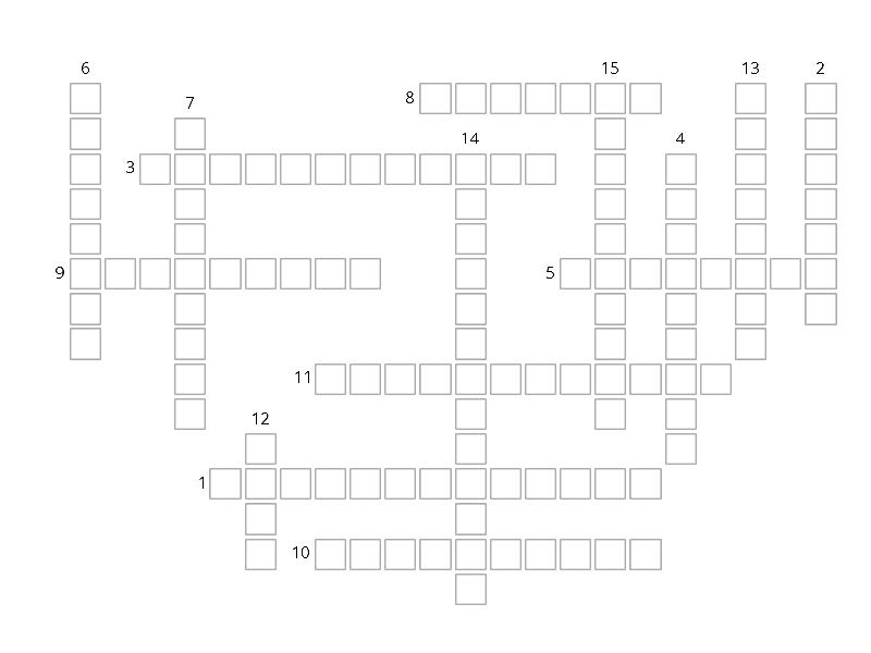 B2.1 Unit 7A - Word Formation - Crossword