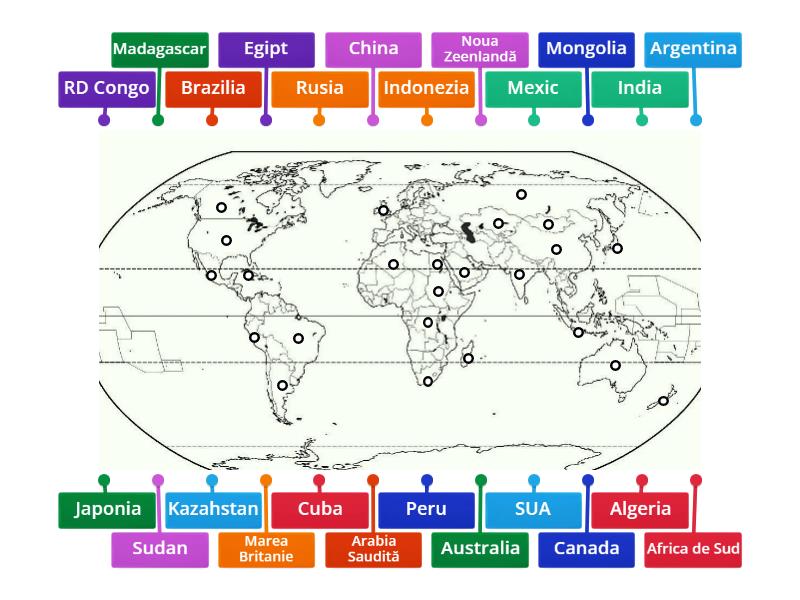 Statele Lumii - Labelled diagram
