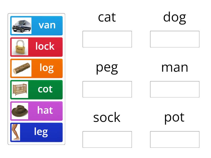 Rhyming words - Group sort