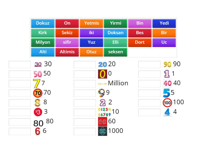 Sayilar 2 - Match up