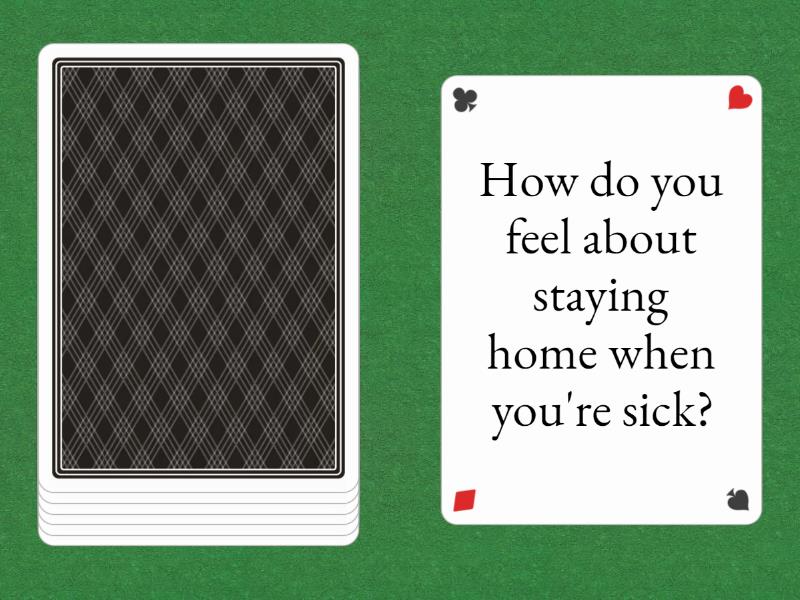 sickness - Speaking cards