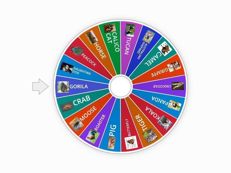 Animals - Spin the wheel