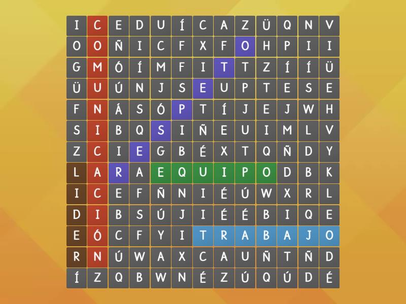 sopa de letras - Wordsearch