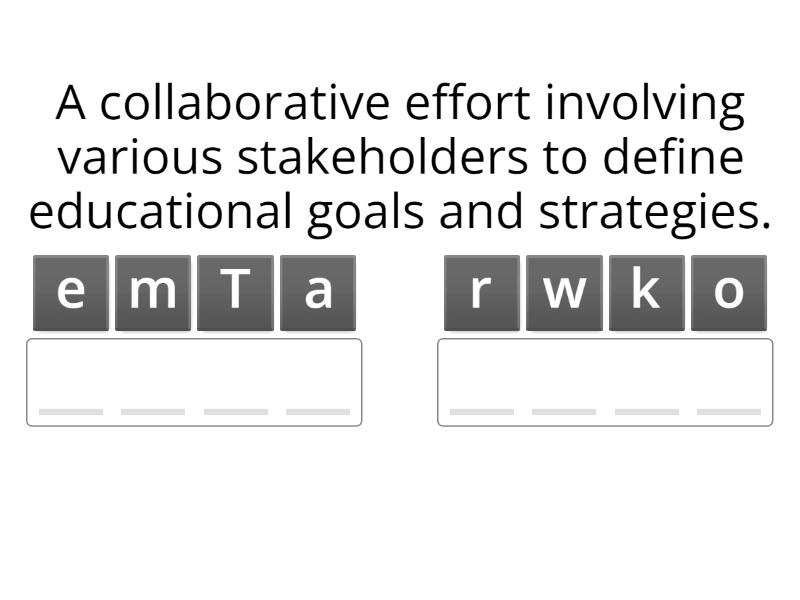 Jumbled Letters - Anagram