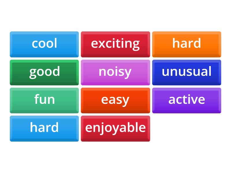 Pioneer 1 - Unit 6 - Comparative Adjectives - Flip tiles