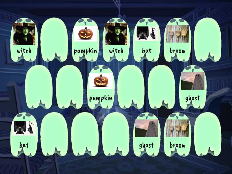 Halloween pairs - Matching pairs
