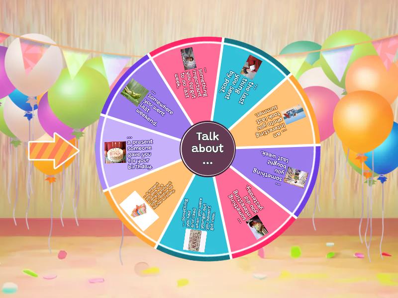 Random Speaking Prompts - Spin the wheel