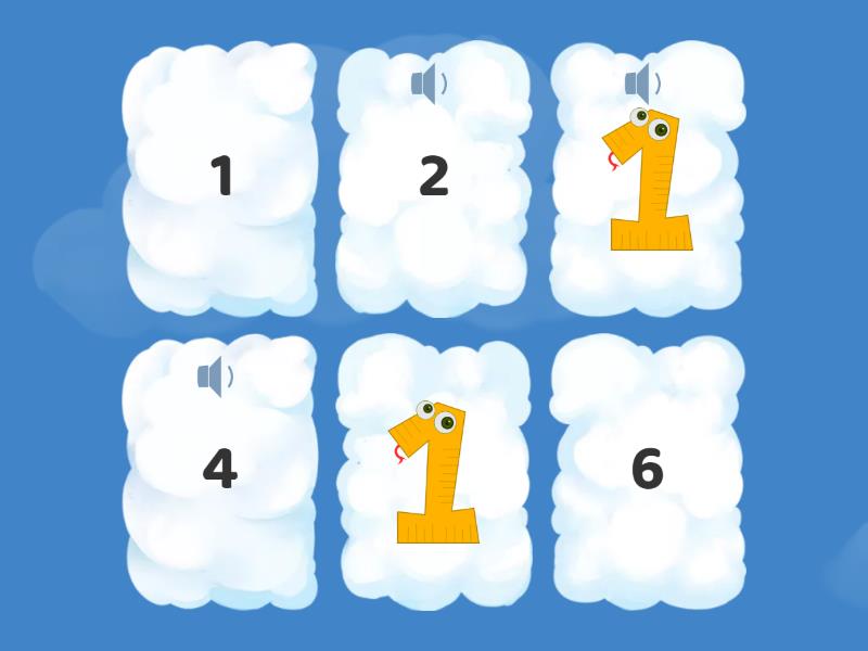 number 1 to 3 - Matching pairs