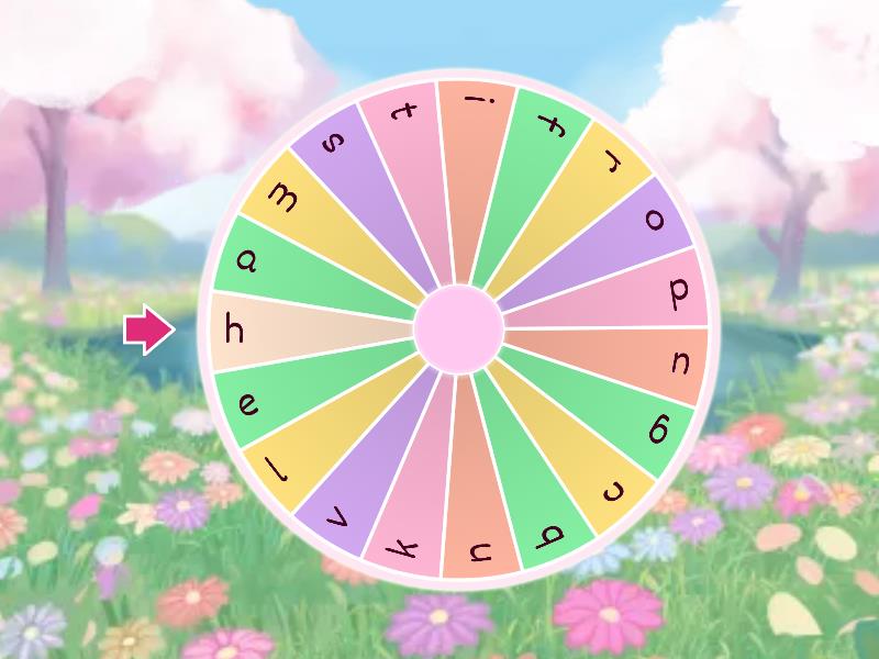 Letter Sound Fluency - Spin the wheel