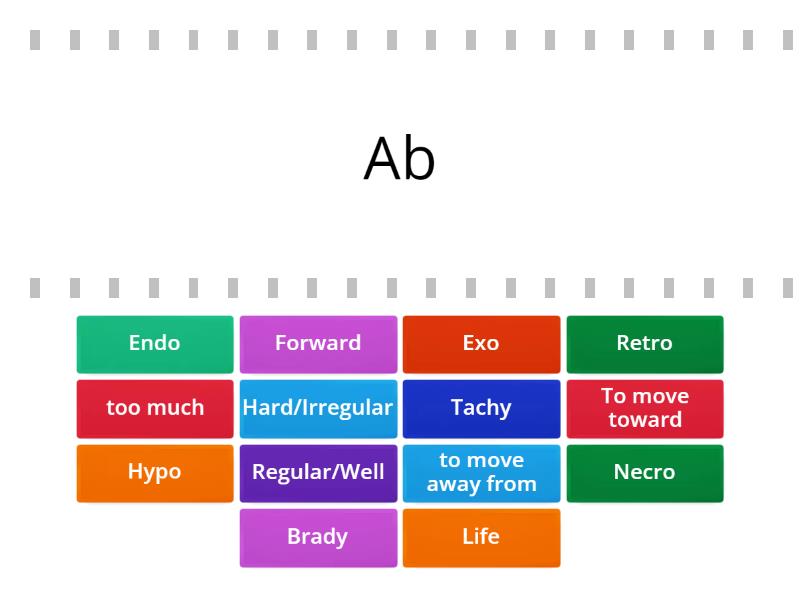 Medical antonyms - Find the match