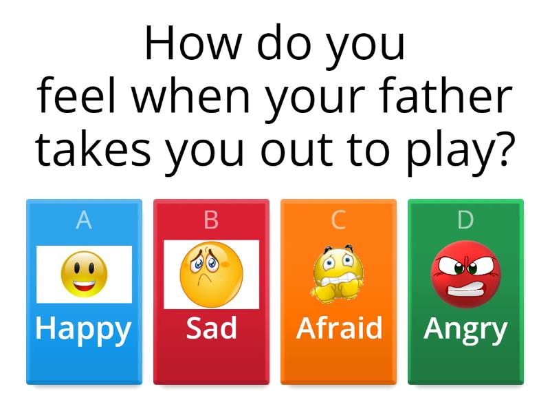 Game : Emotions : Select Correct Emotion based on Scenarios - Quiz