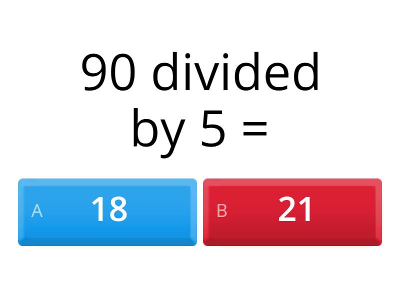Short division equations - Quiz