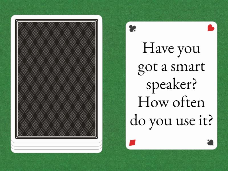 Technology Alexa HW - Speaking cards