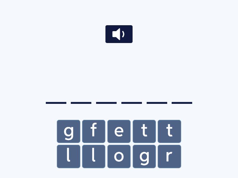 Listening - Spell the word