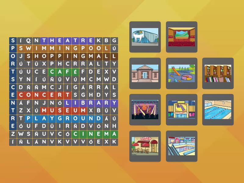 Family and Friends 3_Unit 7_Places to go! - Wordsearch