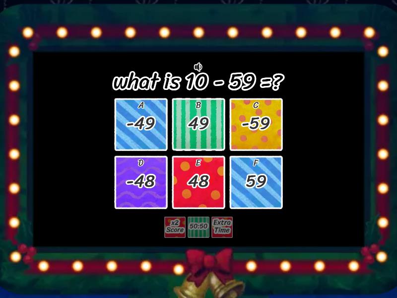 maths quiz - Gameshow quiz