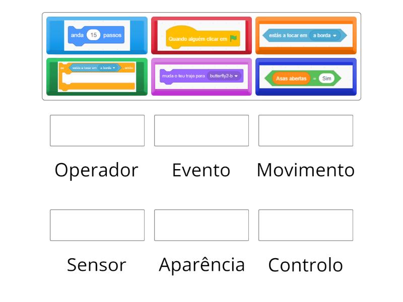 Blocos de código do Scratch - Match up