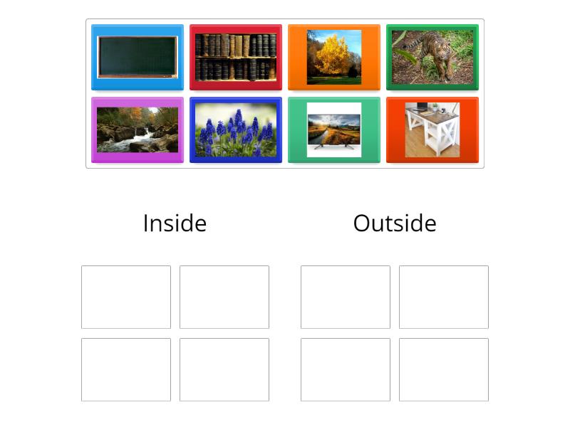 Inside Outside game - Group sort