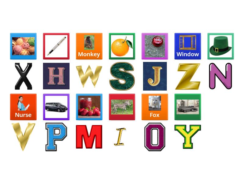 Alphabet letters 2 - Unscramble