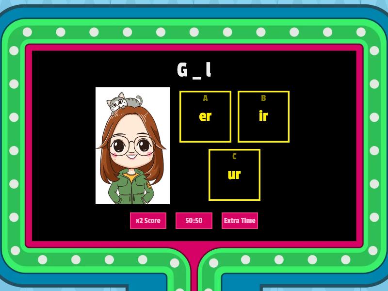 ER, IR, UR (HW) - Gameshow quiz