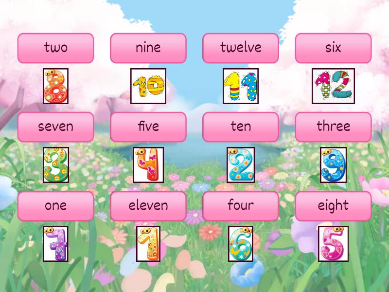 Numbers 1-12 Correct - Unscramble