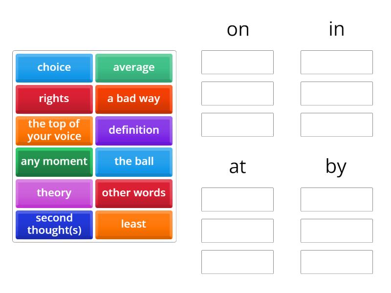 Roadmap B2+ 4A Extra vocabulary - Group sort