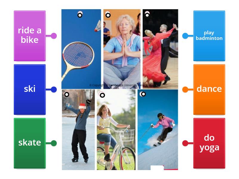 Sports and exercise - Labelled diagram