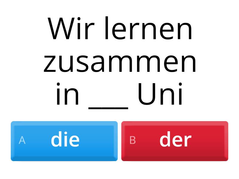 Wechselpräpositionen - Akk oder Dat? - Cuestionario