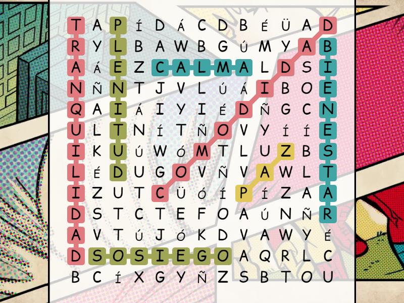 Sopa de letras B1. - Wordsearch