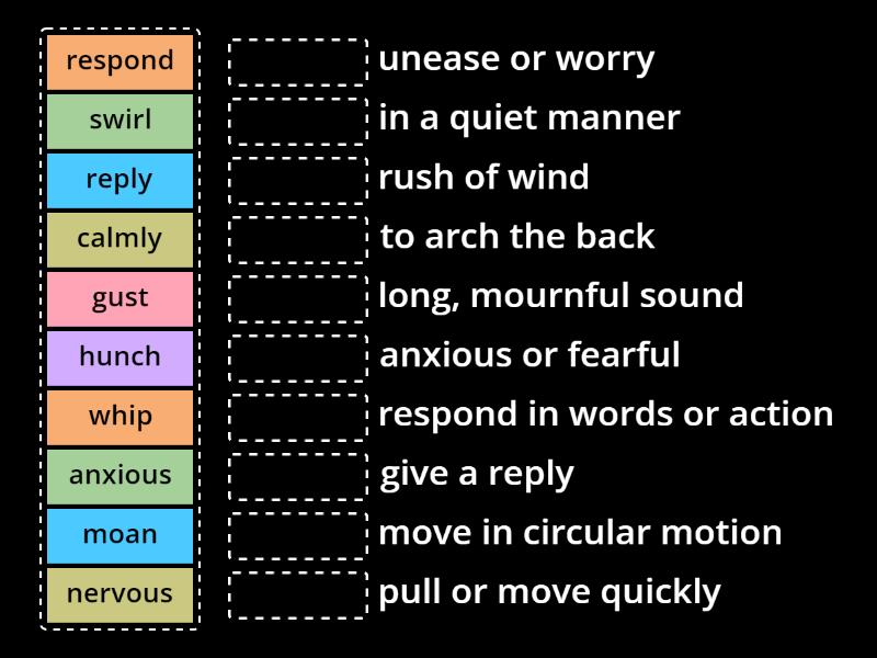 Hurricane Simple Vocabulary - Match up