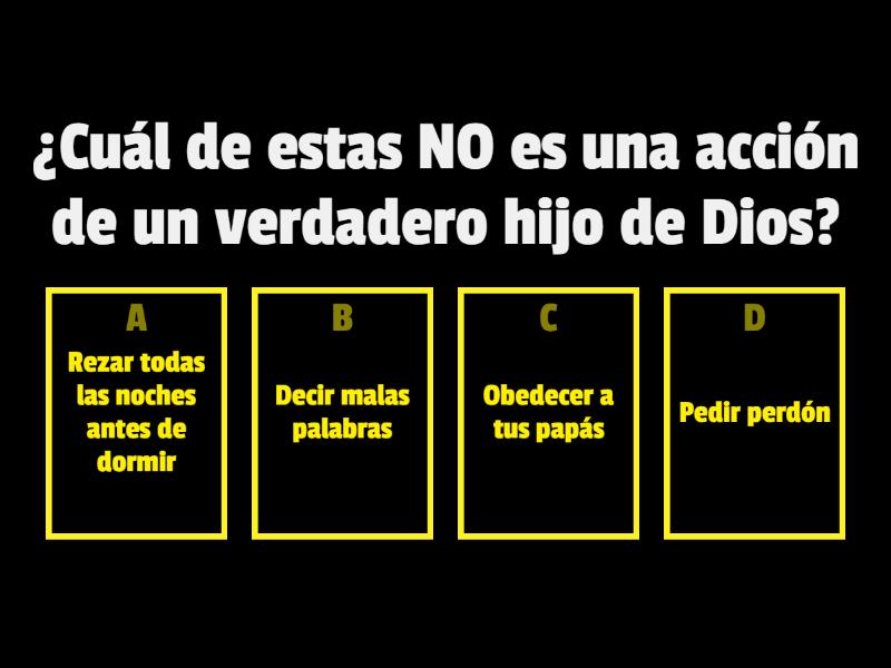 Ser hijo de Dios - Quiz
