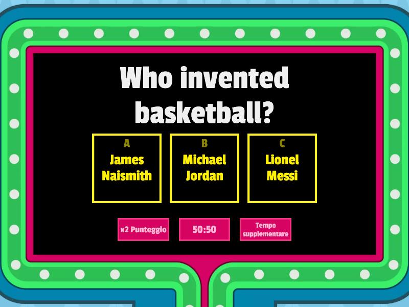 Basketball Quiz - Gameshow quiz