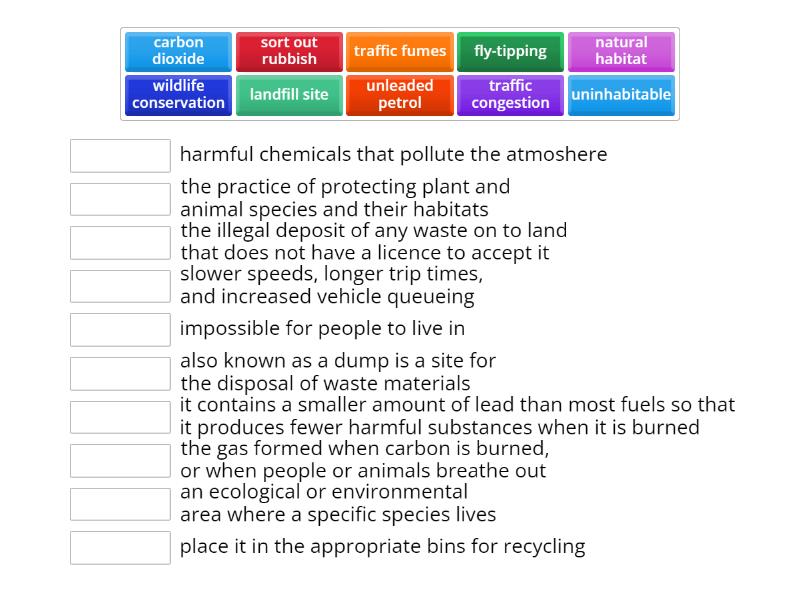 ENVIRONMENTAL ISSUES - Une las parejas