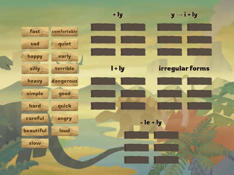 Adverbs - Group sort