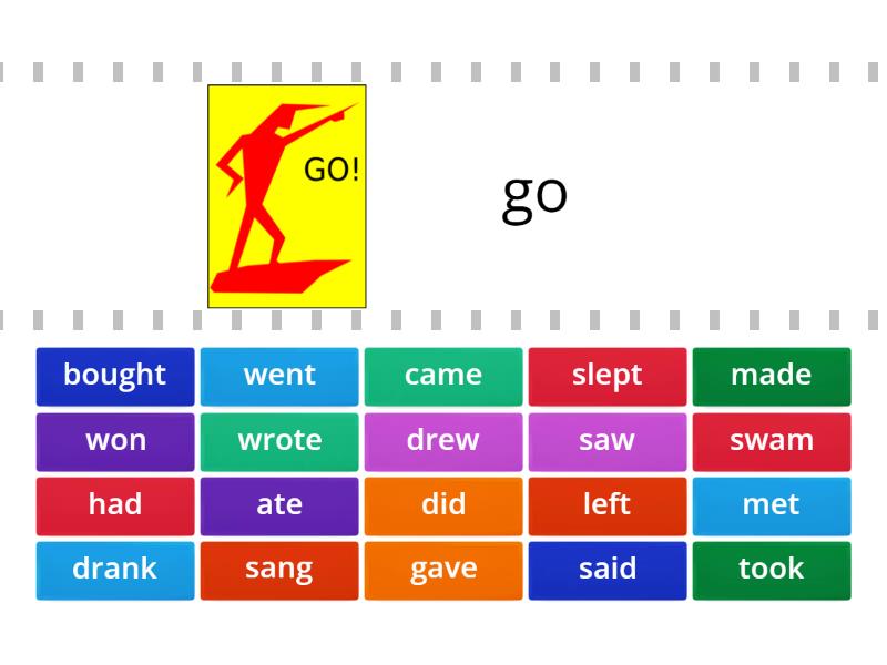 Irregular Verbs Spotlight 4 - Find the match