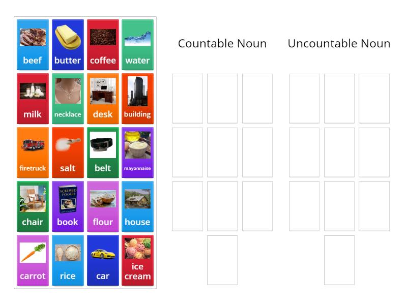 NOUN_Countable and Uncountable - Group sort