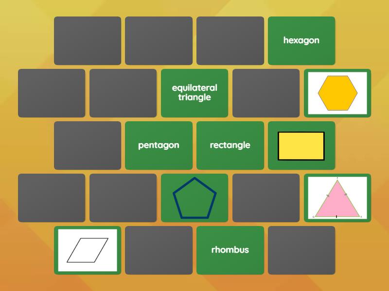 2D Shapes - Matching pairs