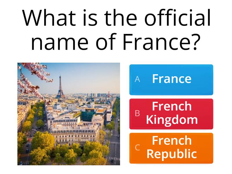 Exploring France - Fast Facts - TMM - Quiz