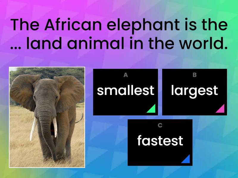 Endangered species. - Quiz