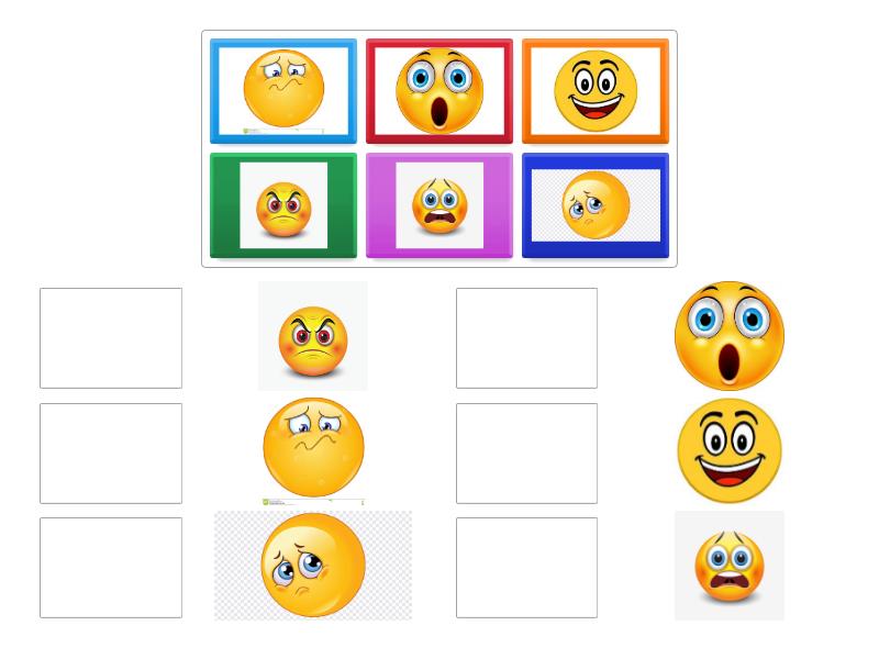 Las emociones - Une las parejas