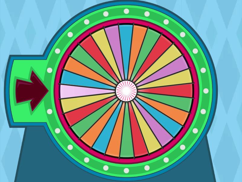 Kinder Sight Words (Red, Yellow, Orange) - Spin the wheel