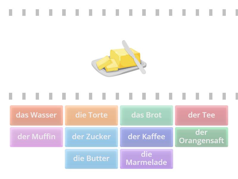 Wortschatz ESSEN UND TRINKEN - Find the match