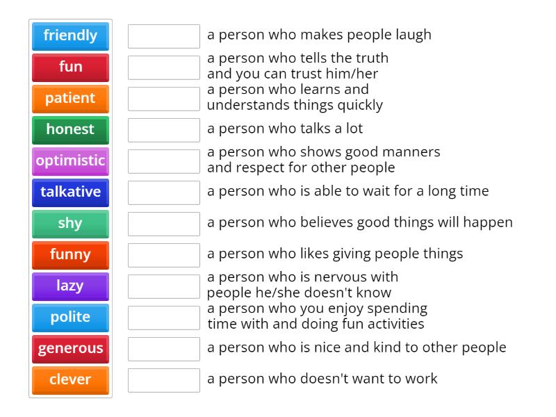 Personality - Match up
