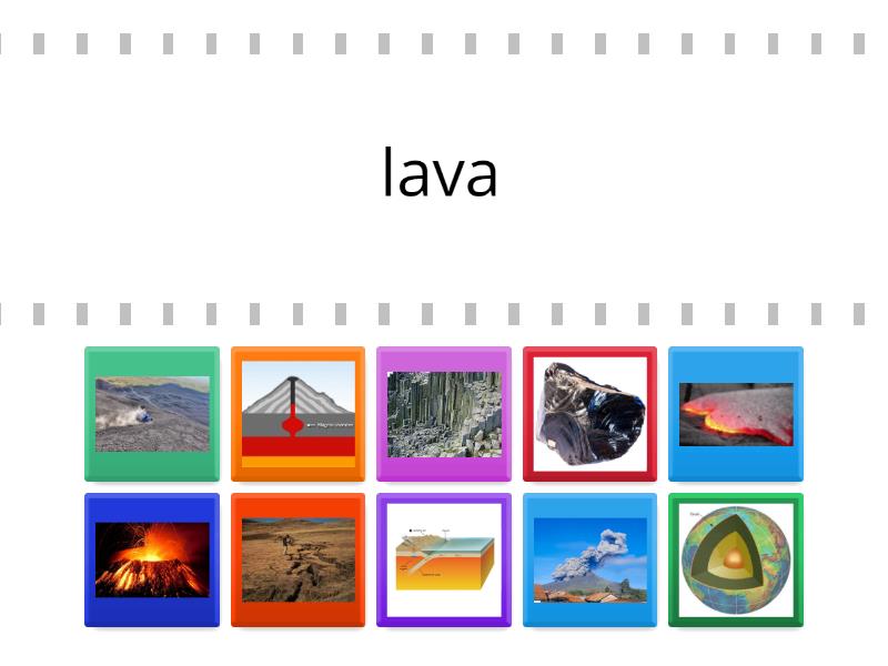 Volcanoes_ Vocabulary Exercise - Find the match
