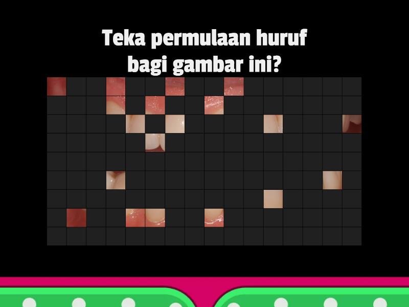 Teka gambar huruf (a-g) - Image quiz